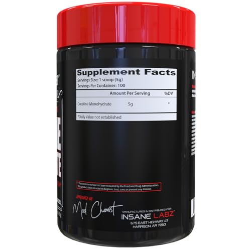 100 servings of pure creatine monohydrate