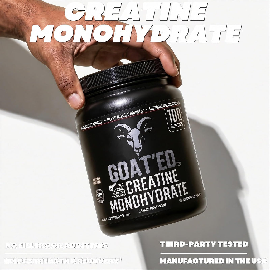 100 servings of pure creatine supplement