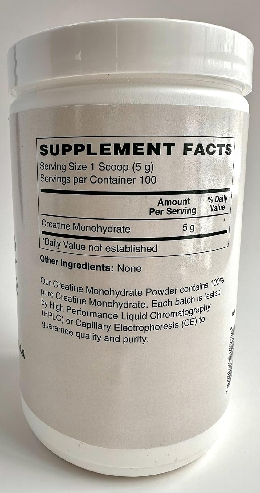 100 servings of pure creatine
