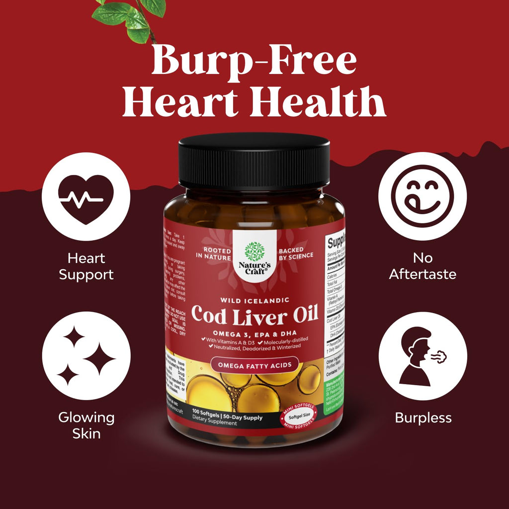 100 softgels of cod liver oil