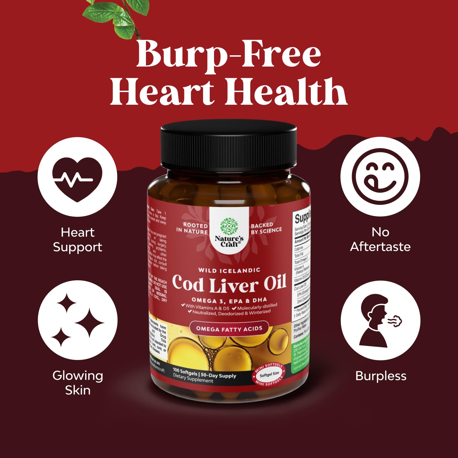 100 softgels of cod liver oil