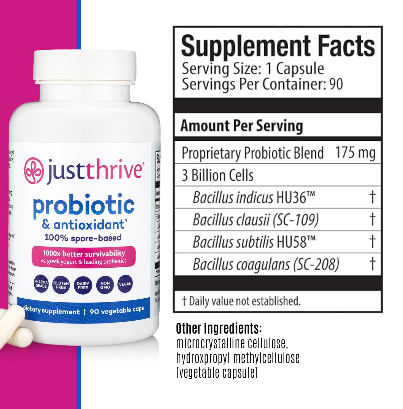 100% spore-based probiotics capsules
