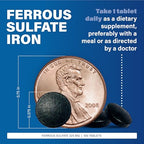 100 tablets for daily iron intake