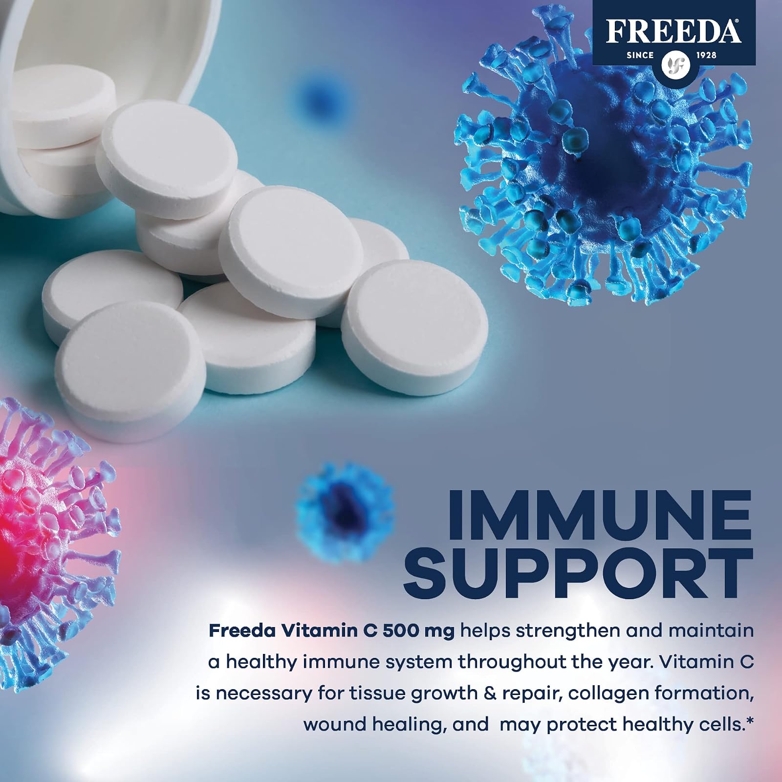 100 tablets for daily vitamin C intake