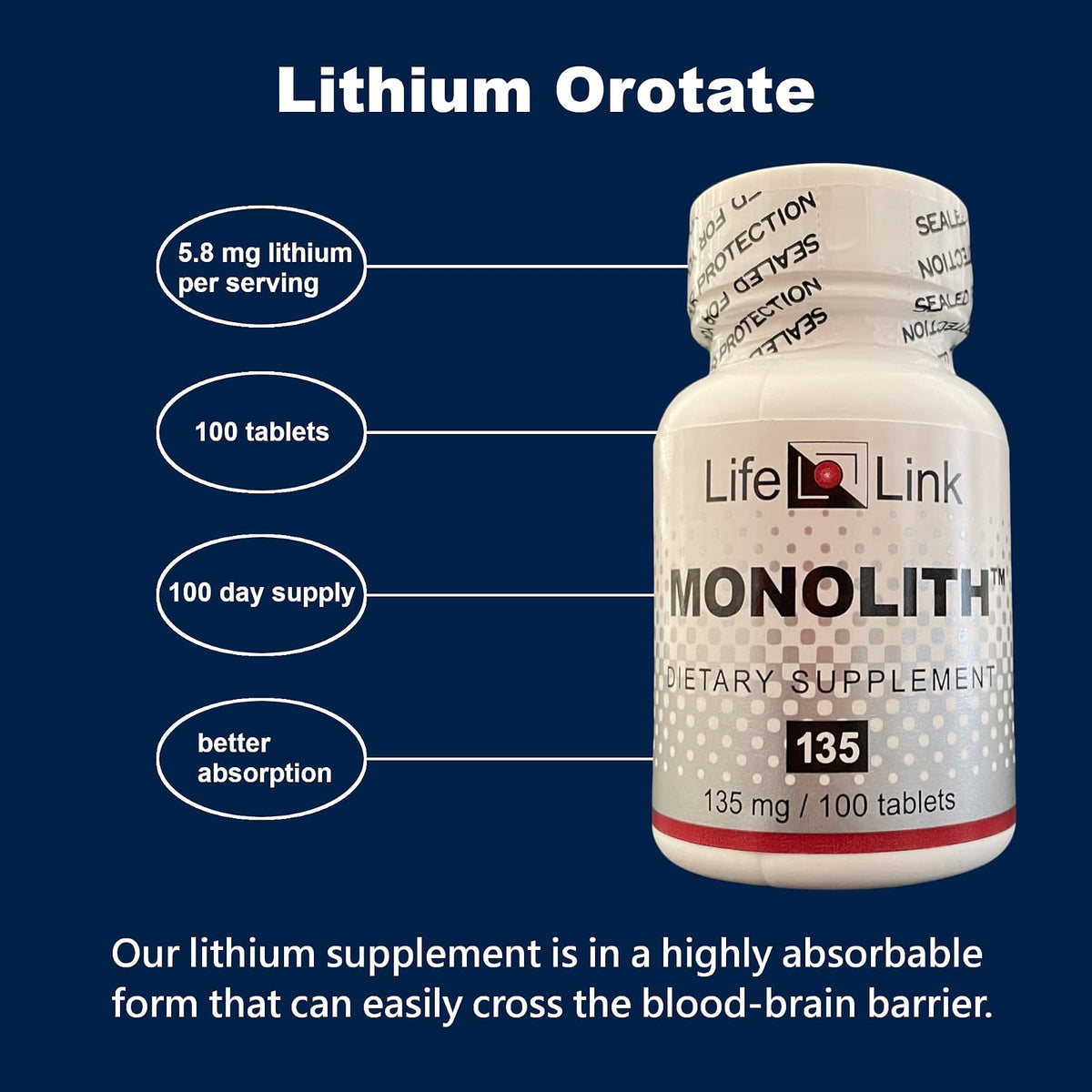 100 tablets for long-lasting supply