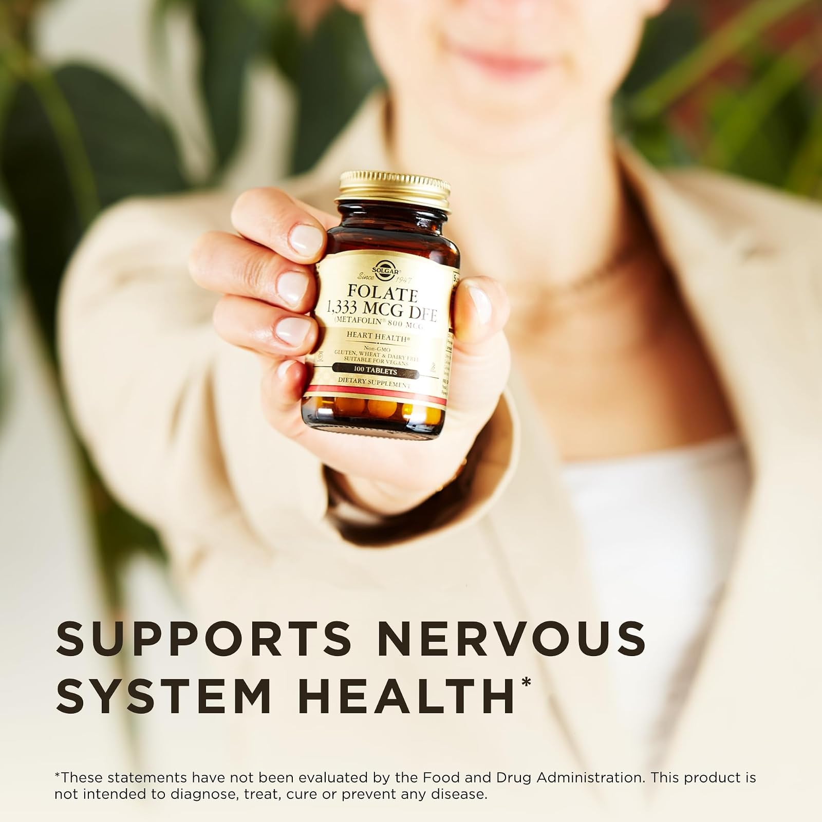 100 tablets of folic acid