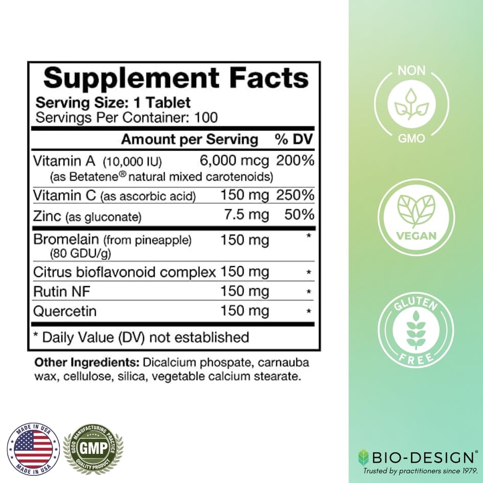 100 tablets of immune boosting supplements
