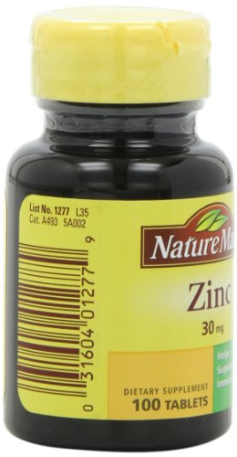 100 tablets of Nature Made zinc