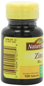 100 tablets of Nature Made zinc