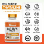 100 tablets of oat bran
