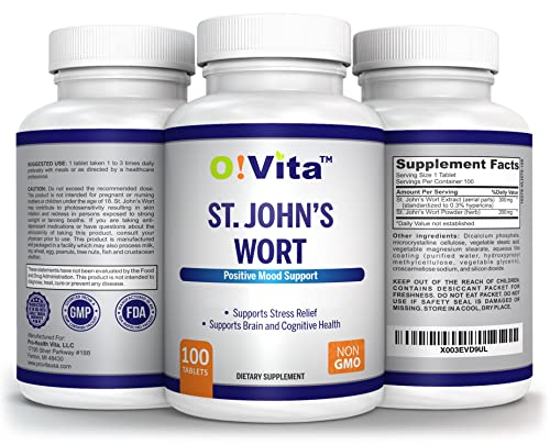 100 tablets of St. John's Wort