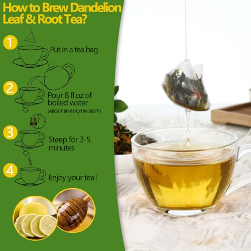 100 tea bags of dandelion goodness