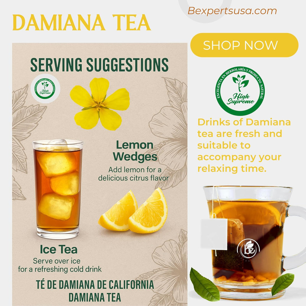 100% Turnera diffusa tea bags