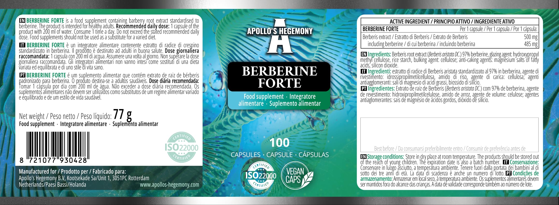 100 vegan capsules for daily wellness