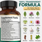 100 vegan capsules for lymph health