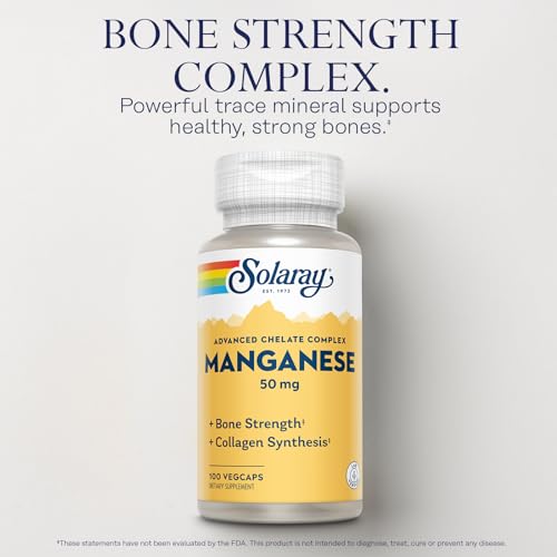 100 vegan capsules of manganese