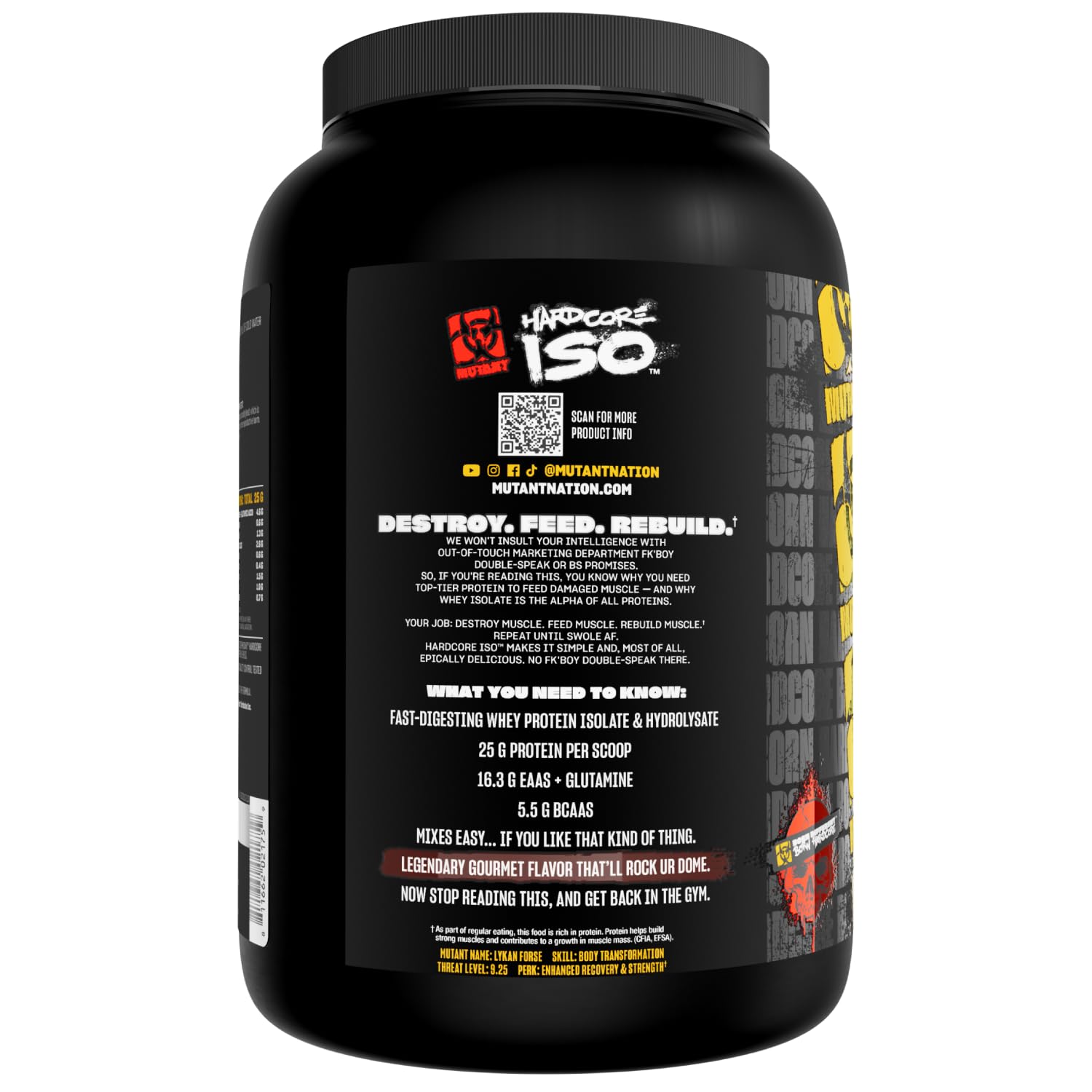 100% whey protein isolate for lean gains