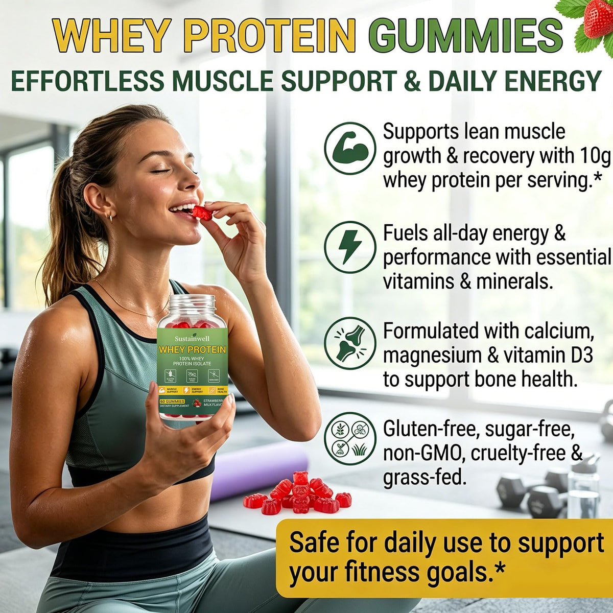 100% whey protein isolate gummies