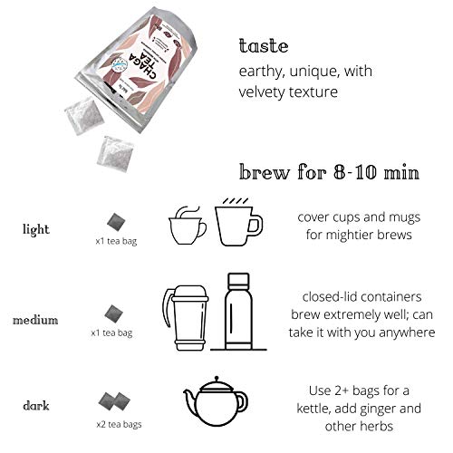 100% wild chaga mushroom infusion