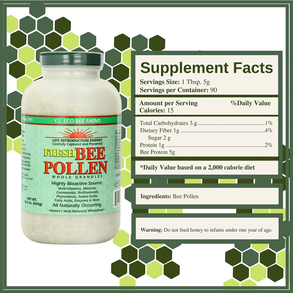 100% wild crafted bee pollen benefits