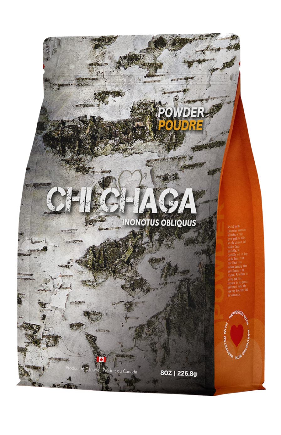 100% wild harvested chaga powder