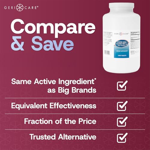 1000 count calcium tablets for convenience