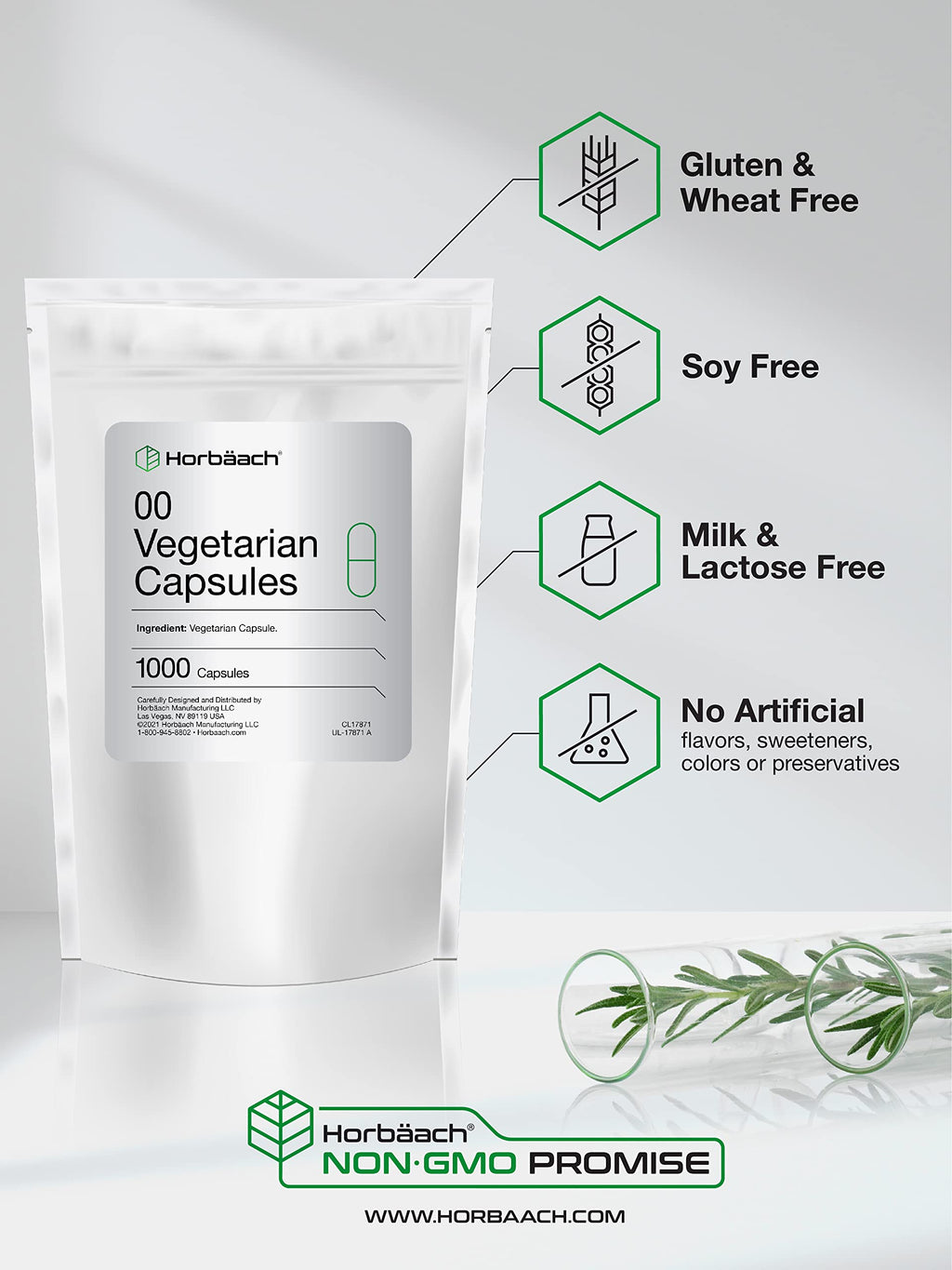 1000 count vegetarian capsule supply