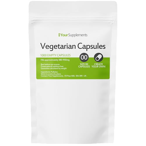 1000 count vegetarian capsules for supplements