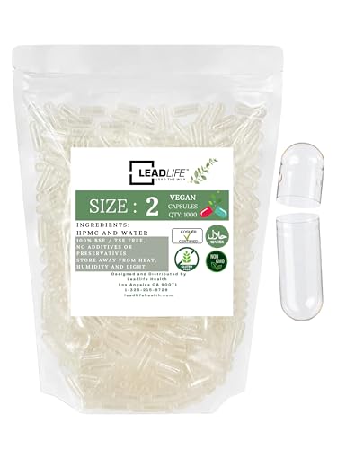 1000 count vegetarian pill capsules