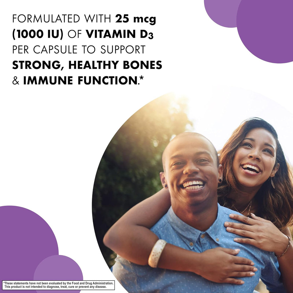 1000 IU vitamin D for immune support