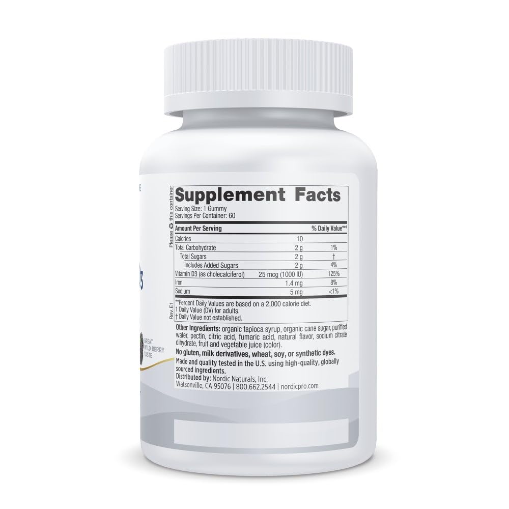 1000 IU vitamin D for immune support