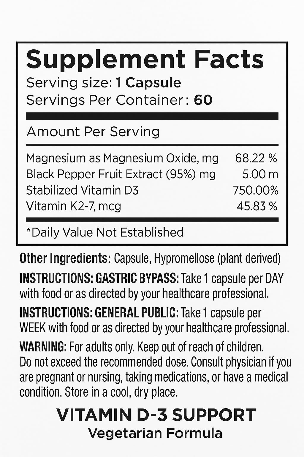 1000 IU Vitamin D3 capsules
