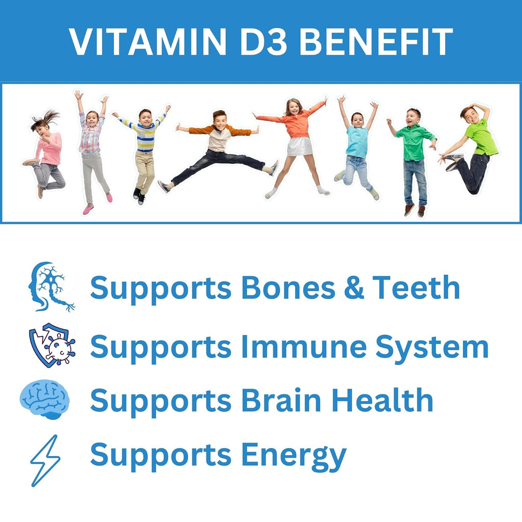 1000 IU vitamin D3 for children