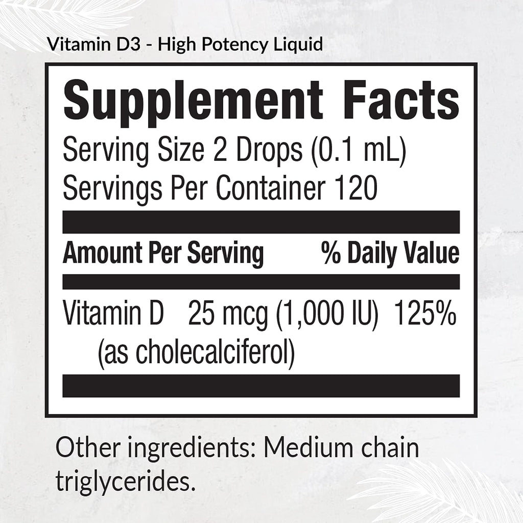 1000 IU Vitamin D3 for immunity