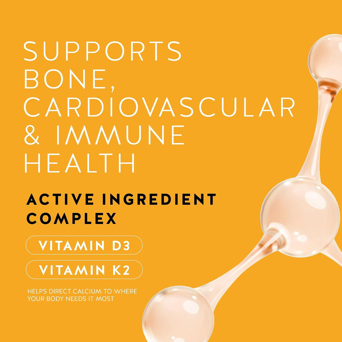 1000 IU Vitamin D3 K2 supplement