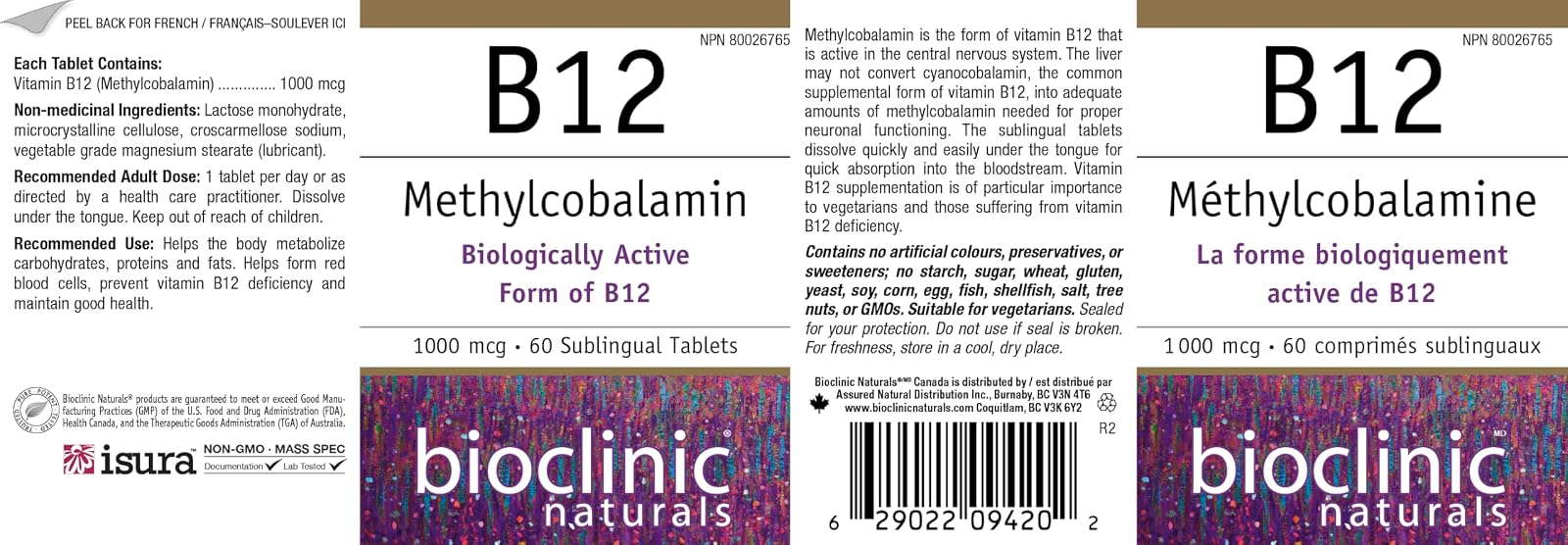 1000 mcg B12 for daily wellness