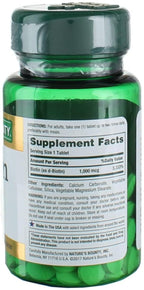 1000 mcg biotin for healthy skin