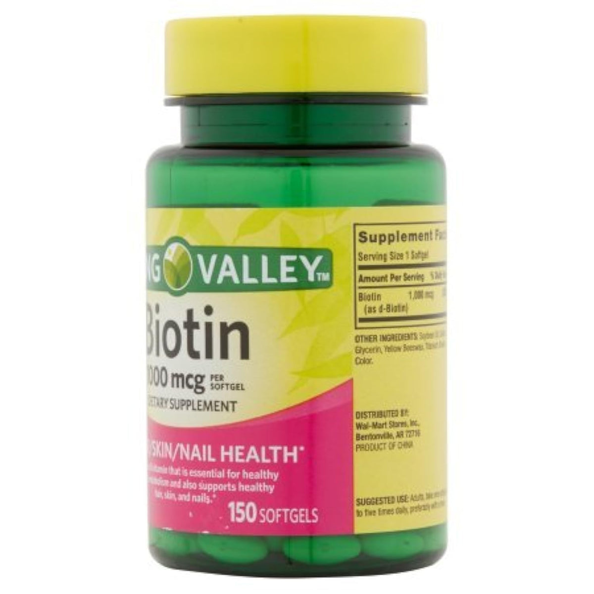 1000 mcg biotin for healthy skin