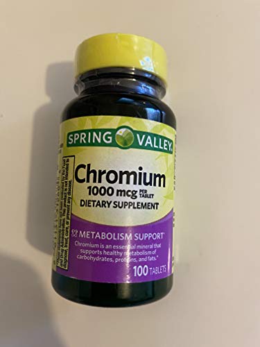 1000 mcg chromium dietary supplement