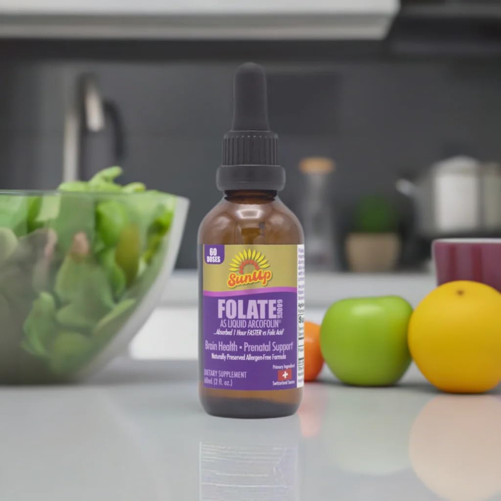 1000 mcg folate for energy support