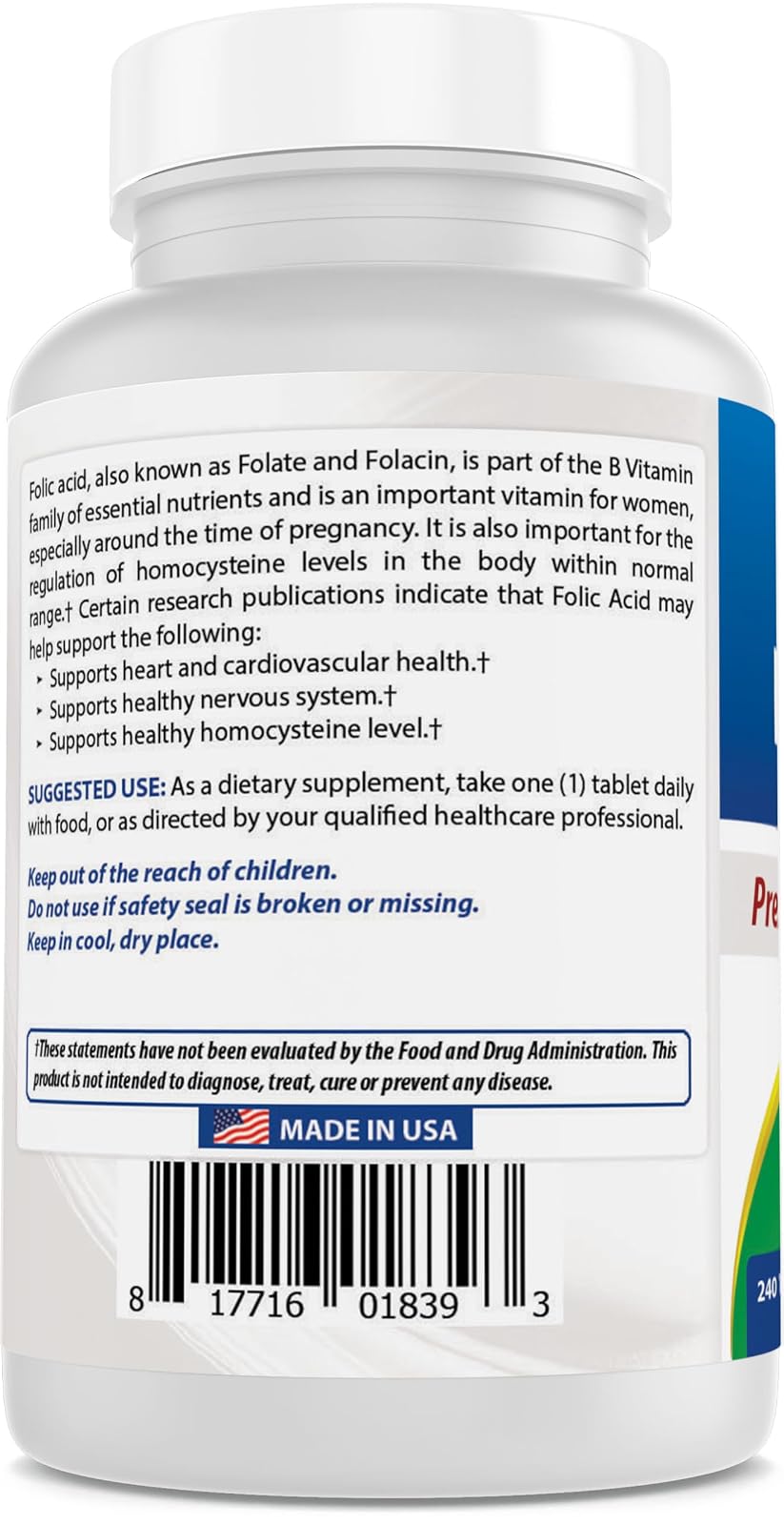1000 mcg folic acid dosage