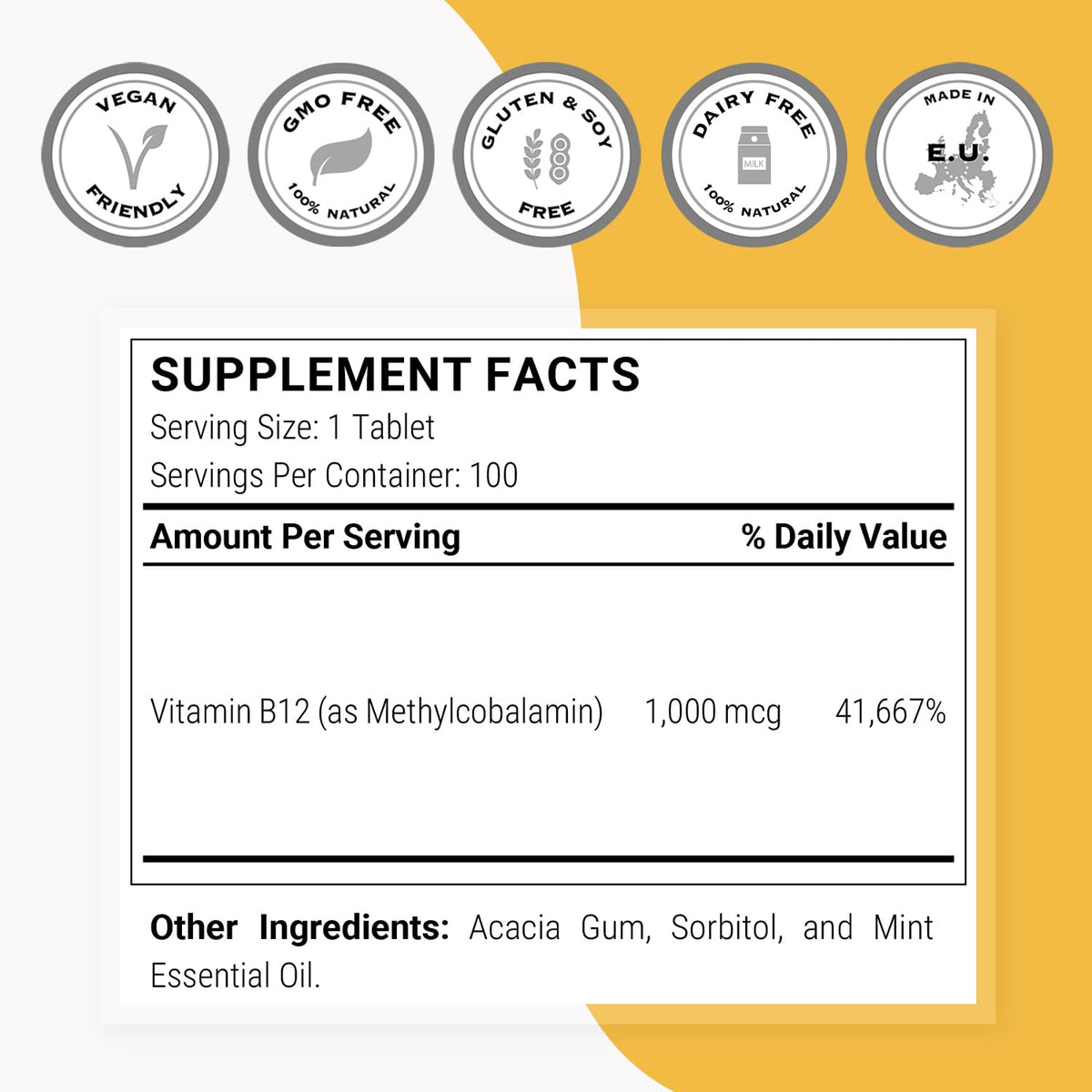 1000 mcg Methylcobalamine benefits