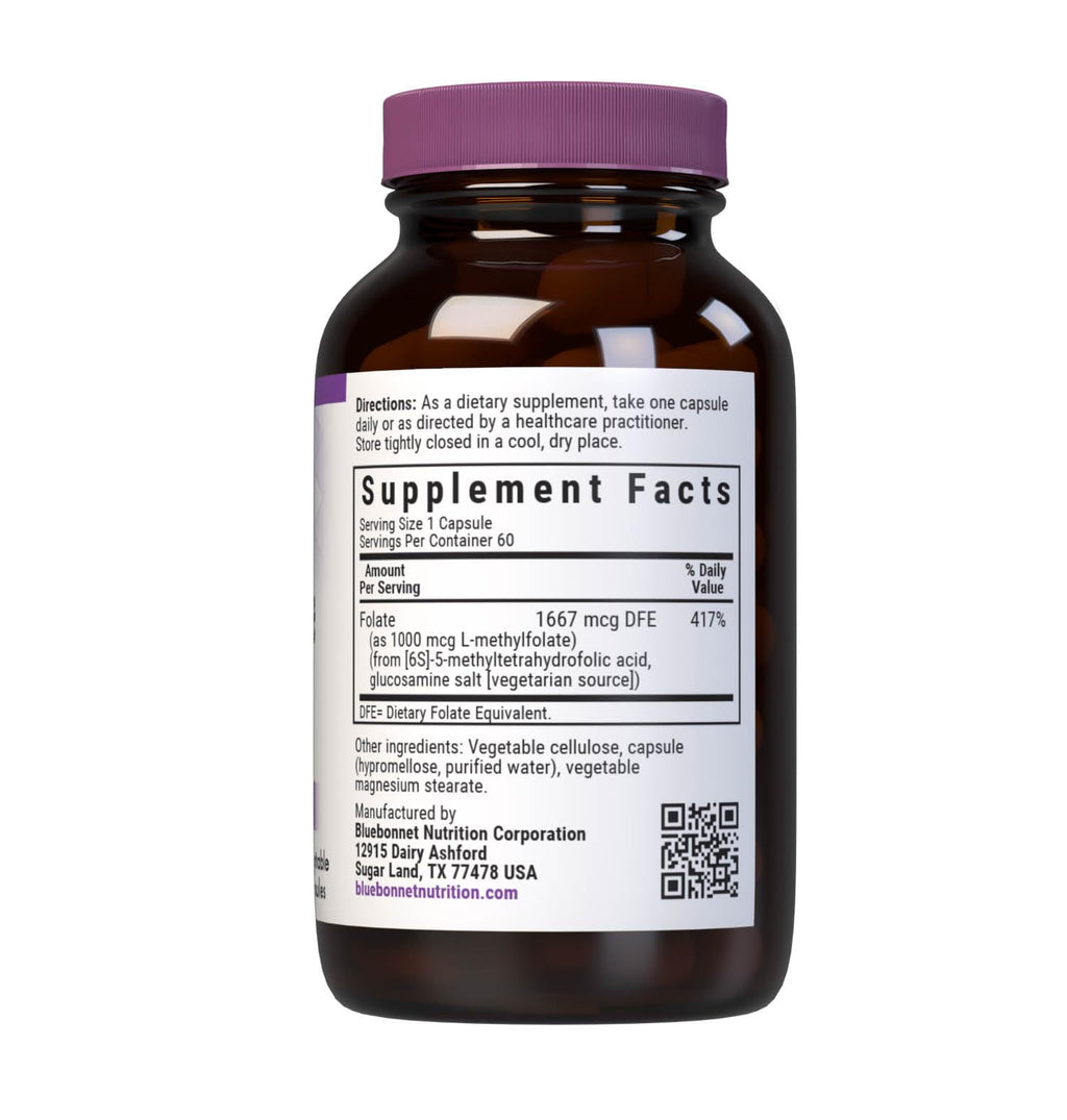 1000 mcg Methylfolate vegetable capsules