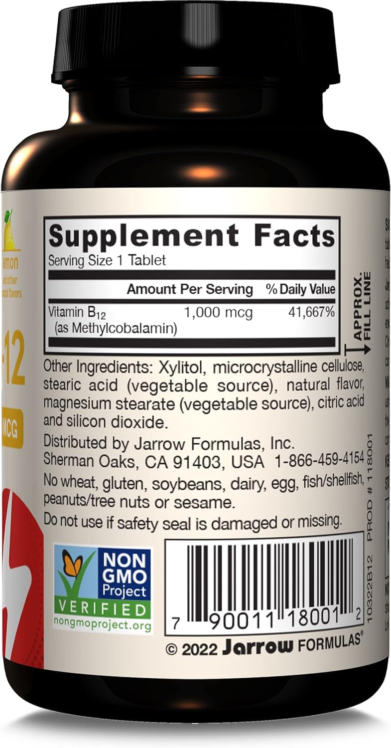 1000 mcg vitamin B12 dosage