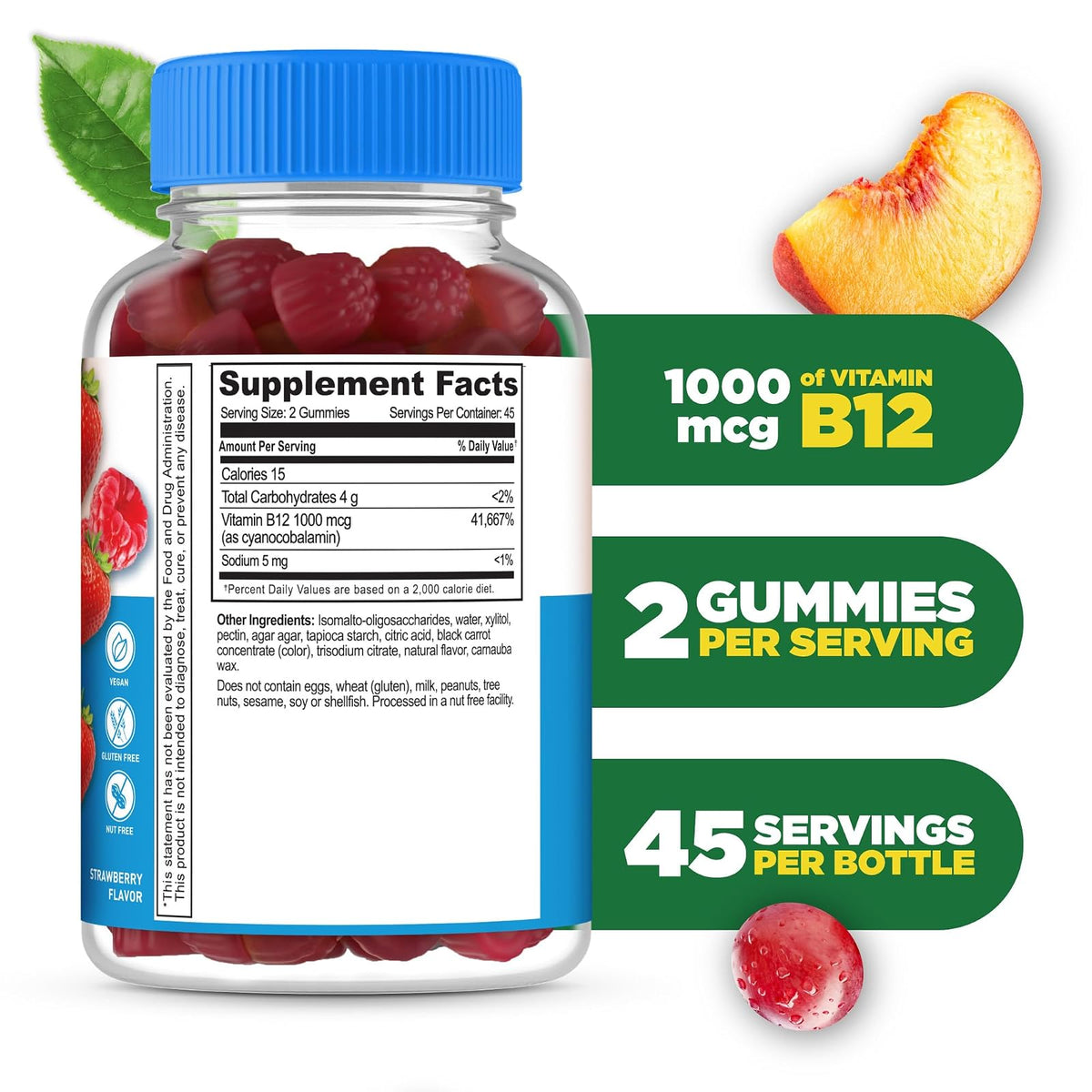 1000 mcg vitamin B12 gummy supplement