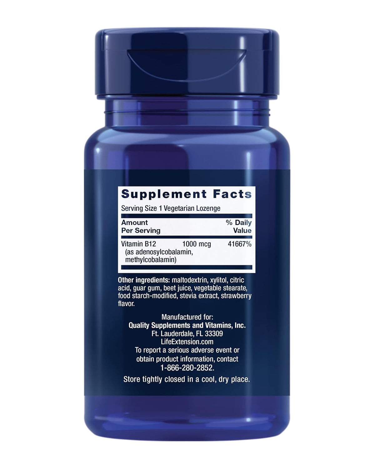1000 mcg vitamin B12 supplement