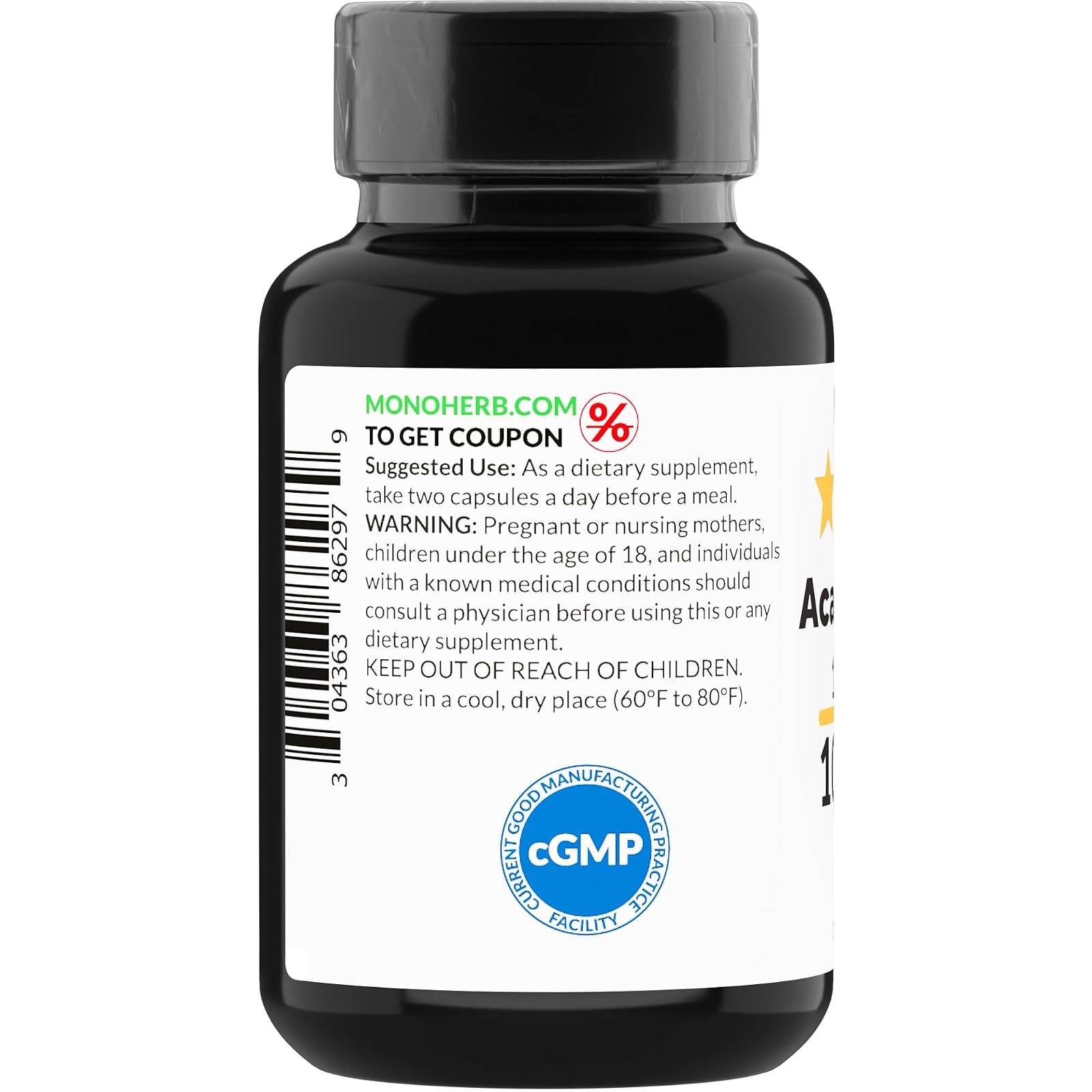 1000 mg Acacia Catechu capsules