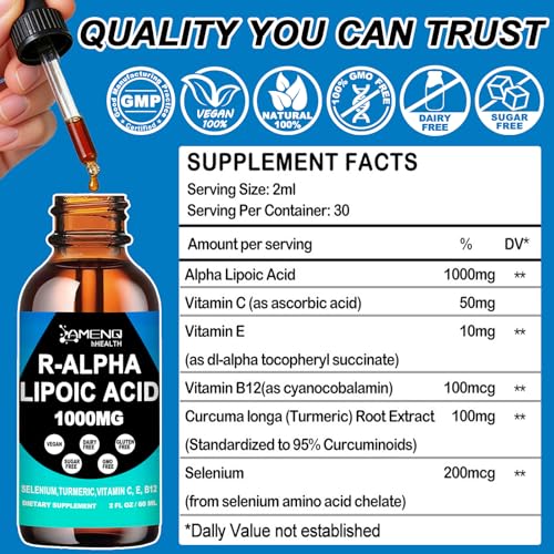 1000 mg Alpha Lipoic Acid capsules