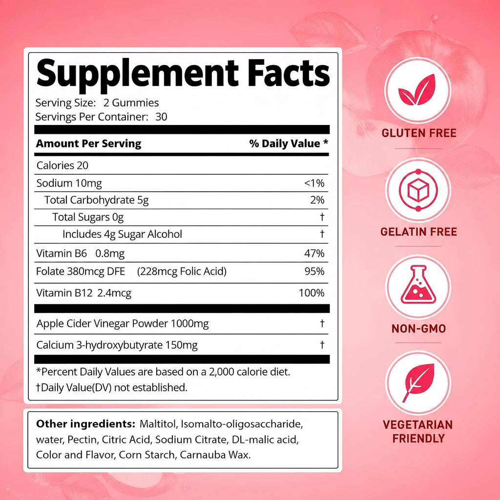 1000 mg apple cider vinegar gummies benefits