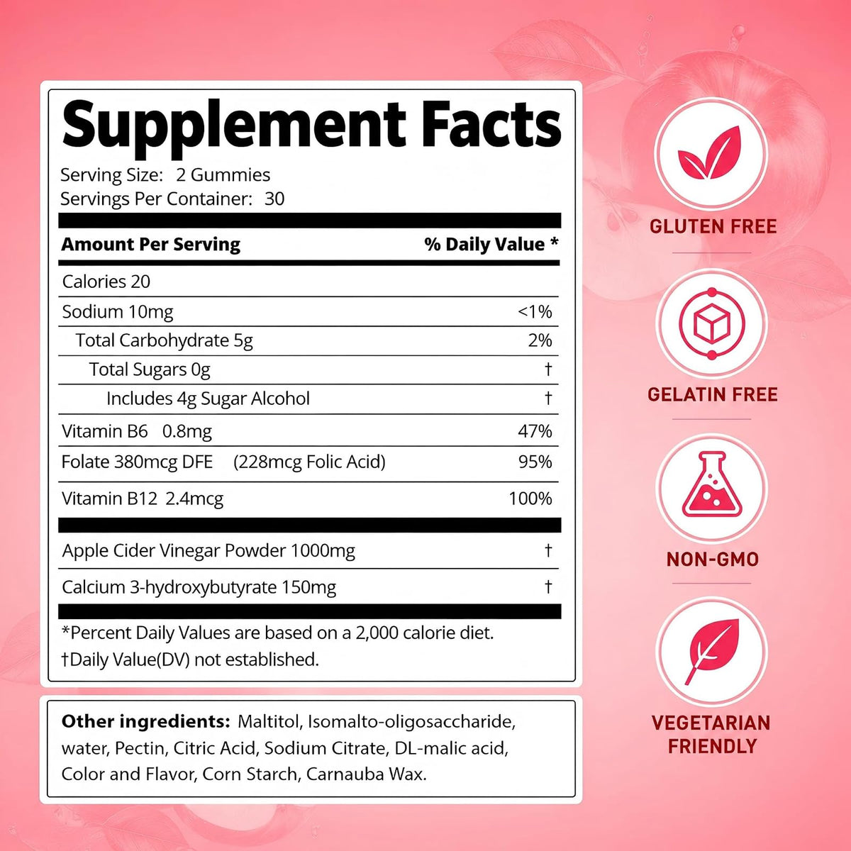 1000 mg apple cider vinegar gummies benefits